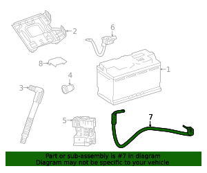 253-540-03-01 - Battery Cable 2016-2022 Mercedes-Benz | Mercedes-Benz ...