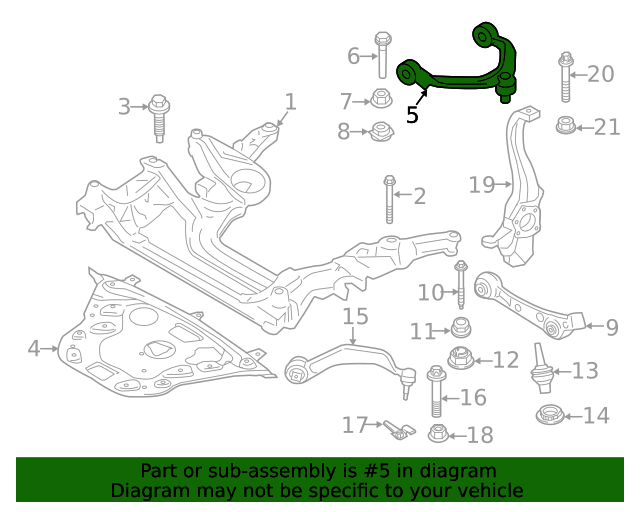 31106868530 - 2016-2022 BMW Upper Control Arm (31-10-6-868-530) | BMW ...