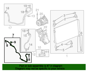23199182 GM Air Conditioning Compressor Hose | GM Parts Store