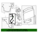 2015-2016 GM Air Conditioning Hose Assembly 23357010 | GMPartsDirect.com