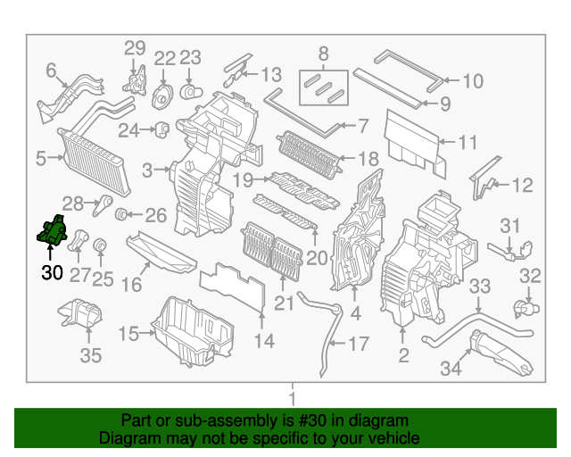 2011-2021 Kia HVAC Blend Door Actuator 97159-4R050 | OEM Parts Online