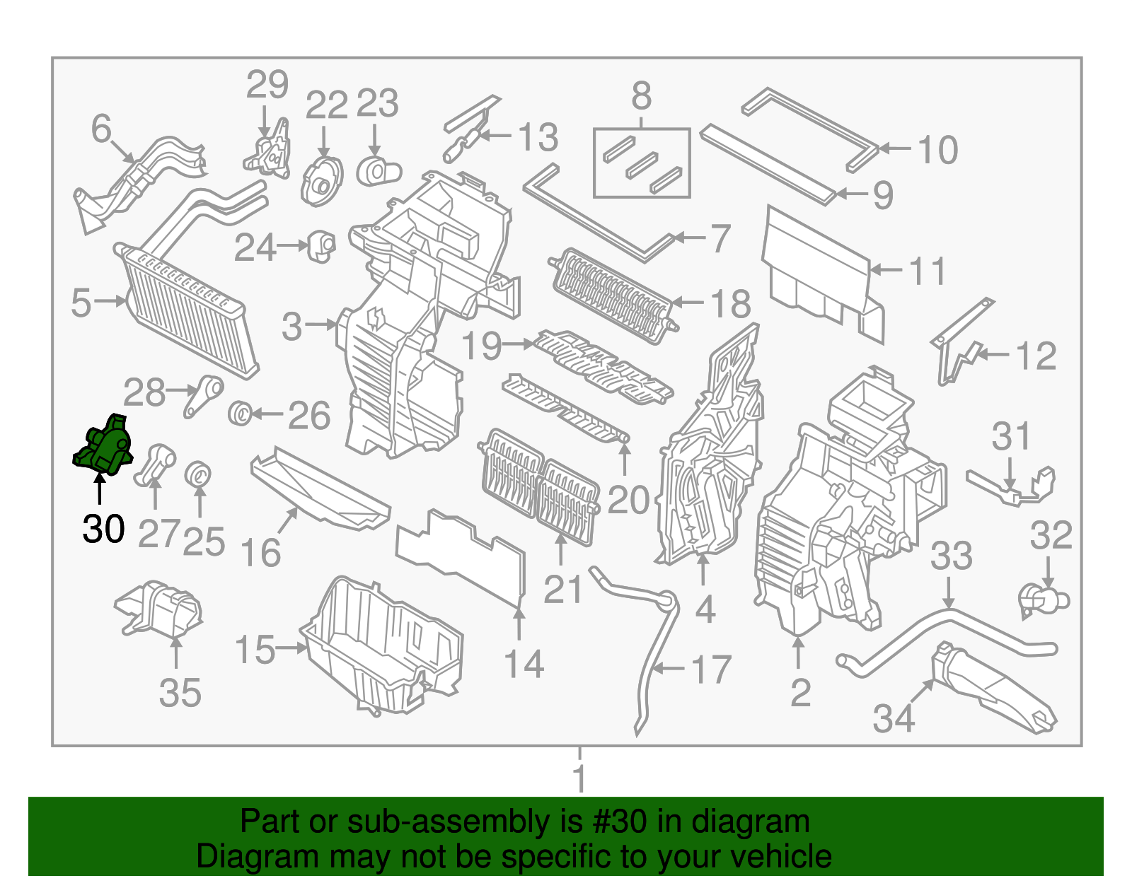 97159-4R050 - HVAC Blend Door Actuator 2011-2021 Kia | Kia.Parts