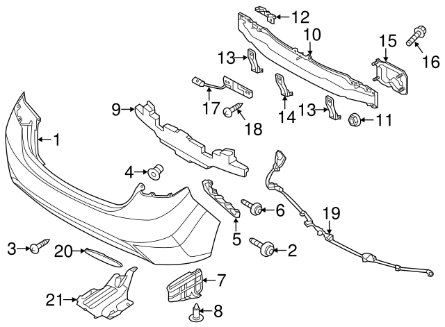 2011-2013 Hyundai Elantra Impact Bar 86631-3X000 | Conicelli Hyundai