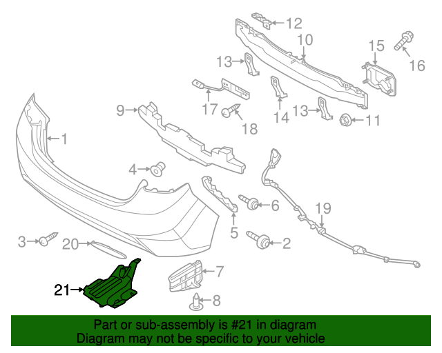 2011-2013 Hyundai Elantra Under Cover 86690-3X000 | OEM Parts Online