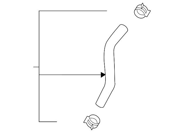 2017-2020 Kia Optima Upper Hose 25420 E6000 | QuirkParts
