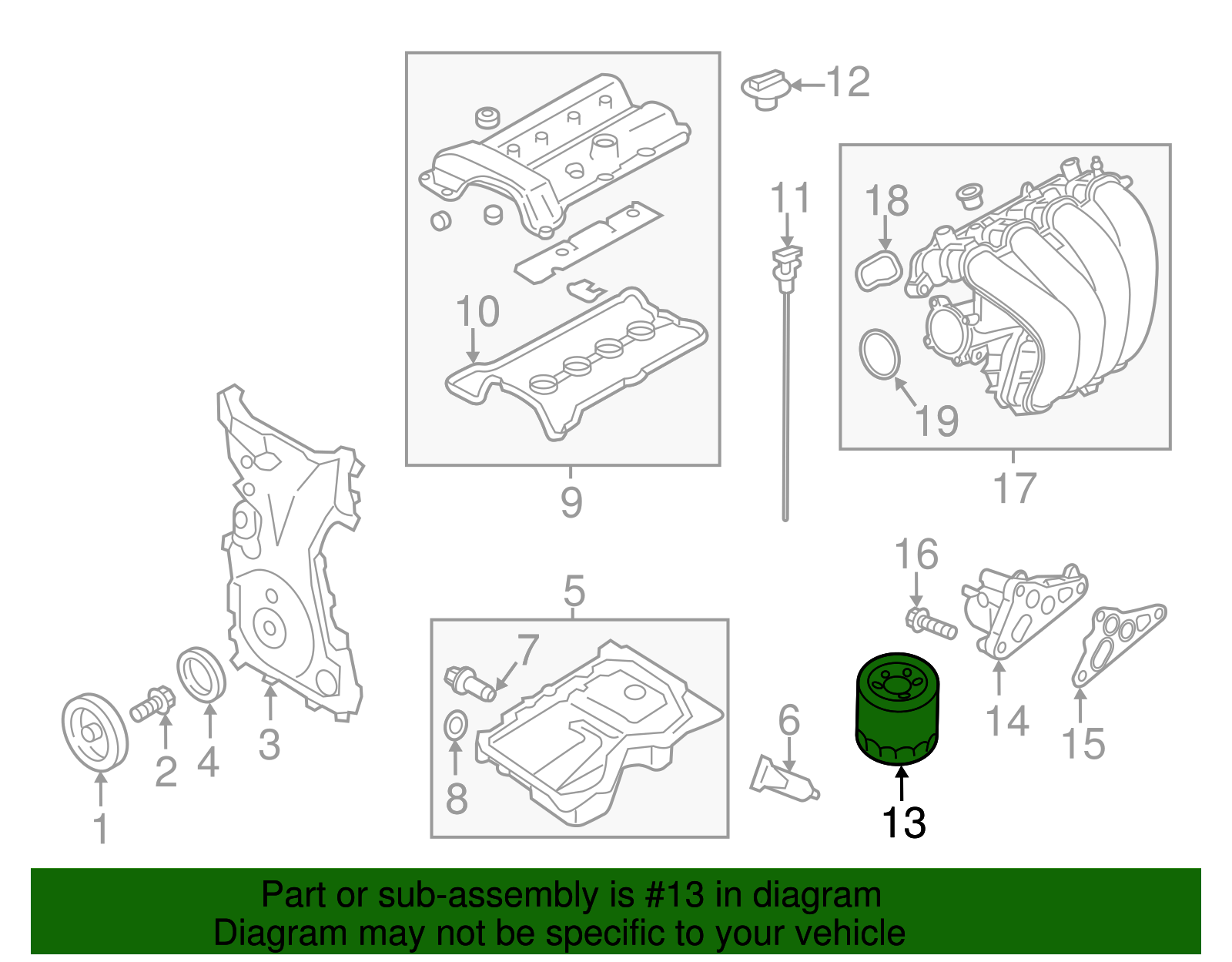 Genuine OEM Mazda Skyactiv Engine Oil Filter | Mazda Parts Factor