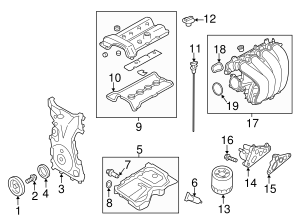 PE01-13-111 - 2012-2021 Mazda 3 5 MX-5 Miata Intake Manifold Gasket 2 ...