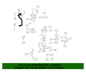 77209-20150 - Fuel Hose 2000-2005 Toyota Celica | AutoNation Parts