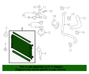 2011-2015 Volkswagen Jetta Radiator 5C0-121-251-D | OEM Parts Online