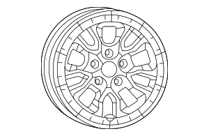 2022-2023 Jeep Wrangler Wheel 04755628AA | Mopar Parts Canada