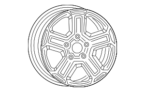 2021-2023 Jeep Wrangler Wheel, Alloy 7AF472STAB | Mopar Parts Canada