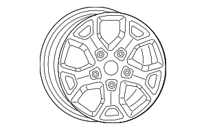 2020-2023 Jeep Wrangler Wheel 6SV82DD5AA | Mopar Parts Canada