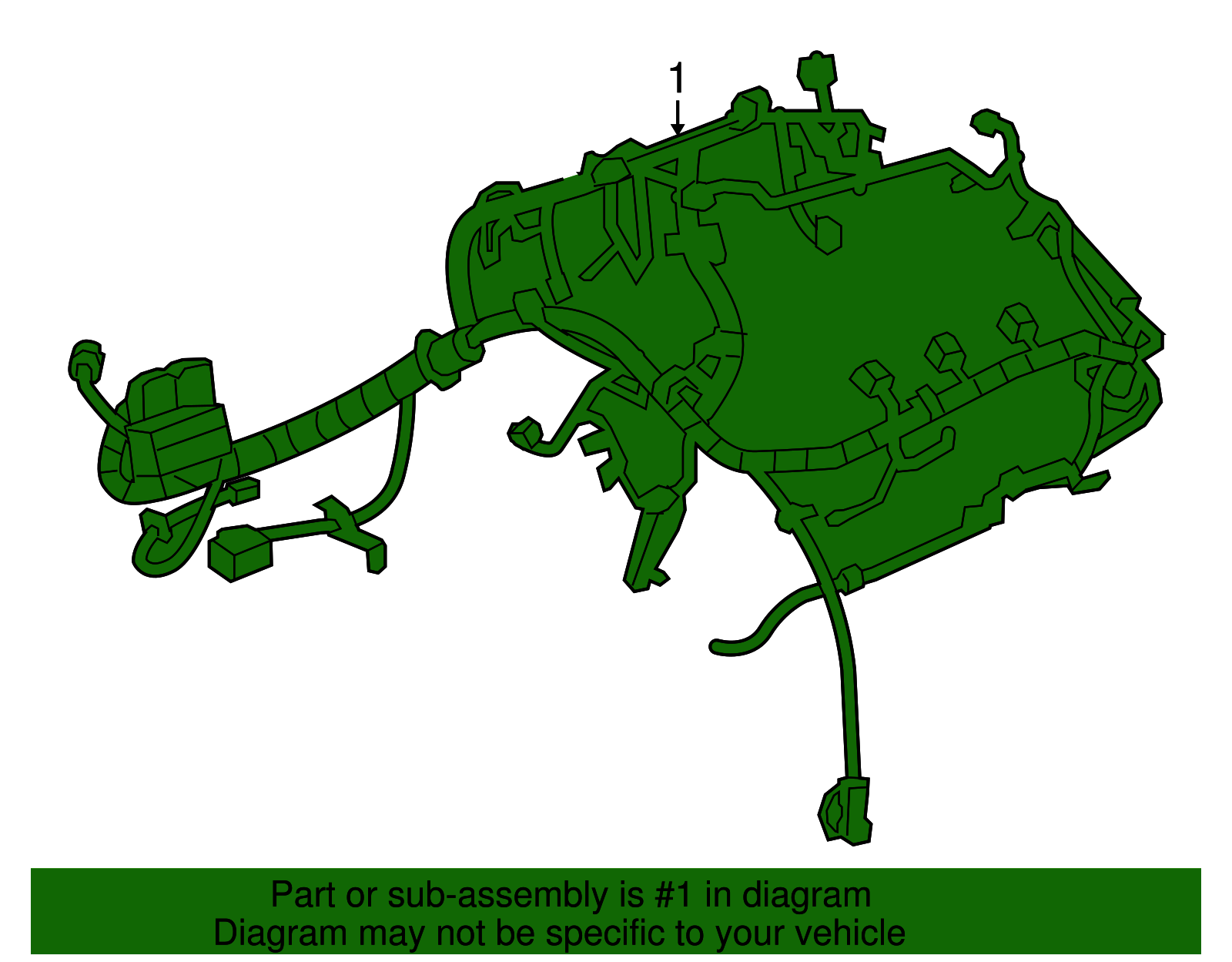 23448009 - Engine Wiring Harness 2013-2016 Cadillac SRX | Gateway Buick ...