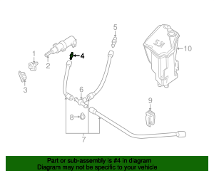 61678377456 - 1999-2013 BMW Washer Hose Connector (61-67-8-377-456 ...