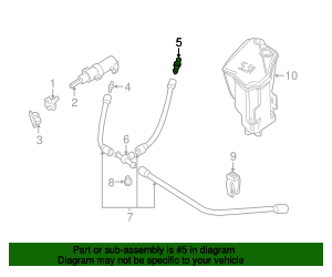 61668360181 - 1995-2006 BMW Connector Tube (61-66-8-360-181) | BMW of ...