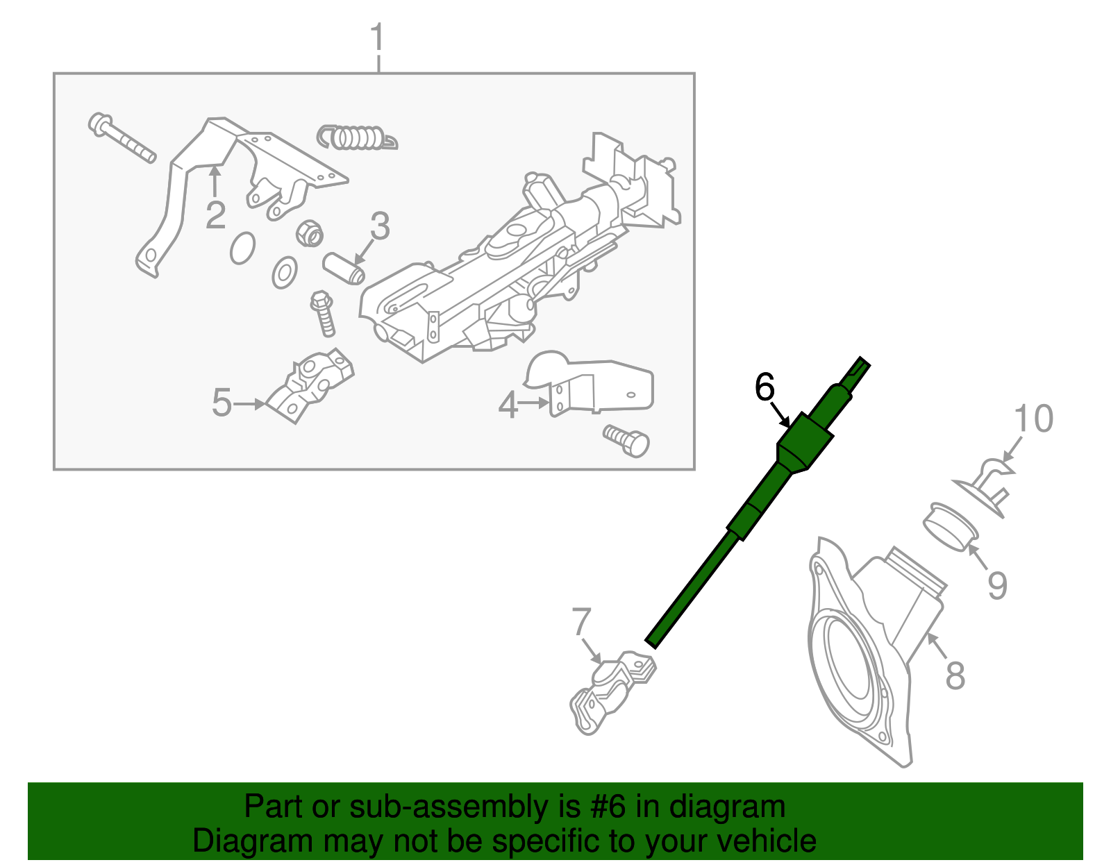2008-2017 Infiniti Column Shaft 48822-1BA1B | Infiniti of Orland Park