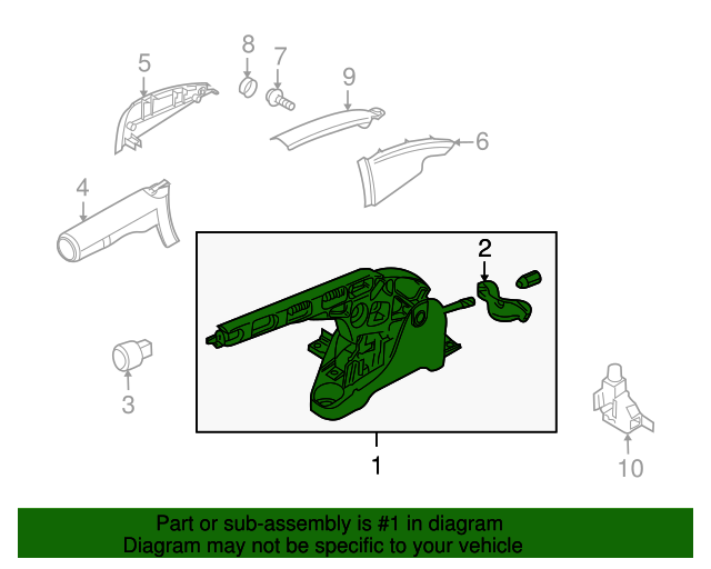 420-711-305-A - Parking Brake Handle Assembly 2008-2015 Audi R8 ...
