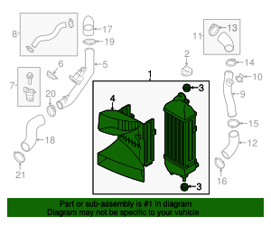 2013-2016 Hyundai Inter-Cooler 28270-2G300 | OEM Parts Online