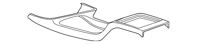 1998-2001 GMC Jimmy Front Floor Console Trim Plate 12475096 ...