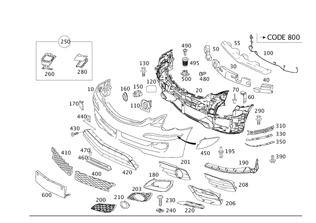 251-885-11-16 - Reinforcement 2007-2012 Mercedes-Benz | Mercedes-Benz ...