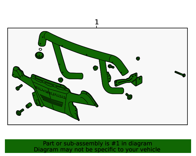 2019-2022 Chevrolet Exterior Trim, Tubular Nudge Bar 84027398 ...