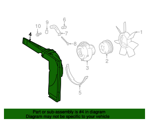 16711-0C031 - Shroud - 1995-2004 Toyota | DiscMonster