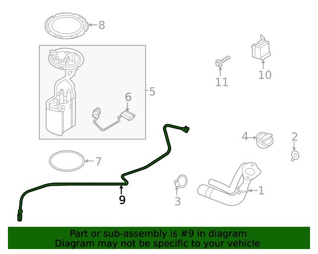 HC3Z-9D660-C - Vapor Hose 2020 Ford F-350 Super Duty | Ford OEM Parts ...