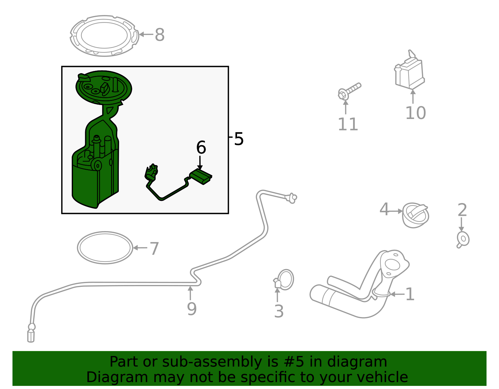 2020-2024 Ford Sender And Pump Assembly LC3Z-9H307-N | QuirkParts