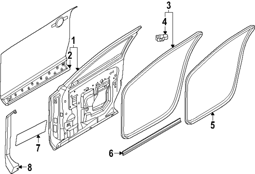 2023-2025 Nissan ARIYA Door Weather-Strip Clip 80850-5MP0A | Ziegler ...