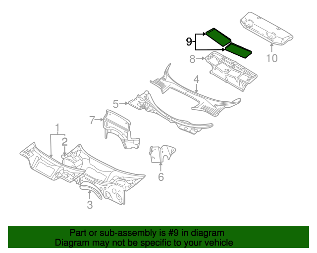 64312339891 - 1991-2003 BMW Cabin Air Filter (64-31-2-339-891) | BMW of ...