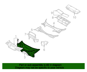 Genuine BMW 41-13-7-006-256 | Cowl Grille | FREE Shipping on Most ...
