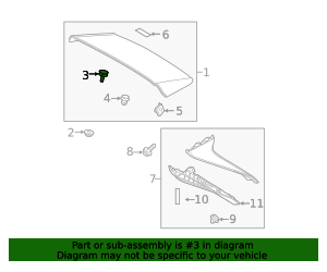 2013-2023 Toyota Spoiler Bolt 90119-06993 | Toyota Parts Center