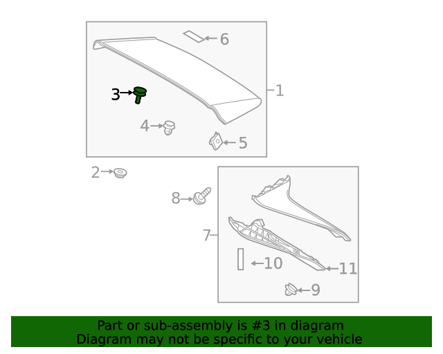 90119-06993 - Spoiler Bolt - 2013-2023 Toyota | OEM Genuine Toyota Parts