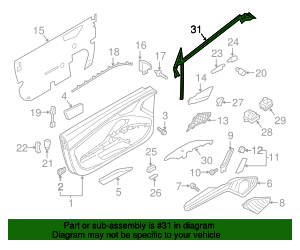 2016-2020 Audi Belt Weather-Strip 8S0-837-480-B | OEM Parts Online