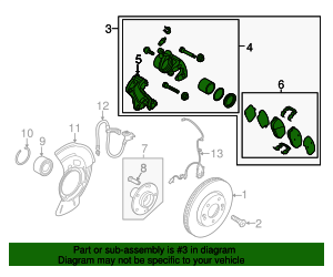 58110-A7210 - Caliper Assembly 2014-2018 Kia | Kia.Parts Store