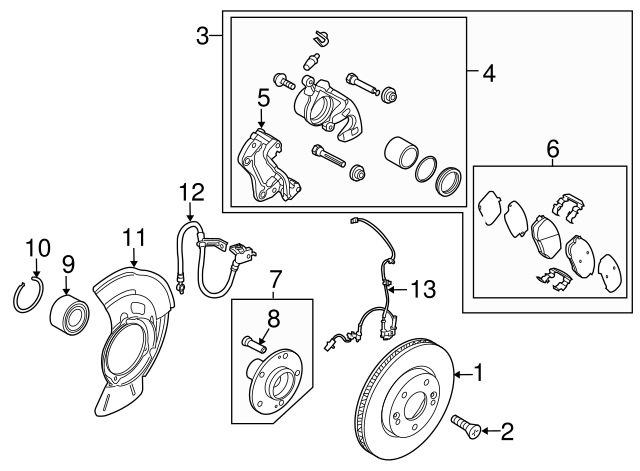 58101-A7A01 - Brake Pads Front 2017-2018 Kia | Kia.Parts Store