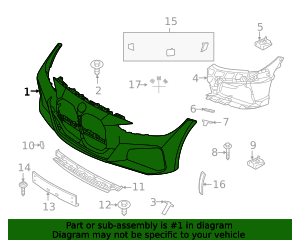 Genuine BMW 51-11-9-854-249 | Bumper Cover | FREE Shipping on Most ...