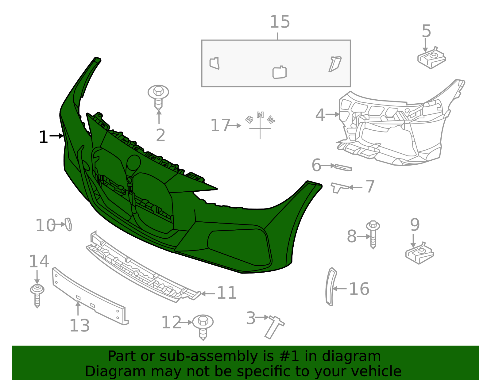 51119854249 - 2021-2024 BMW Bumper Cover (51-11-9-854-249) | BMW of ...