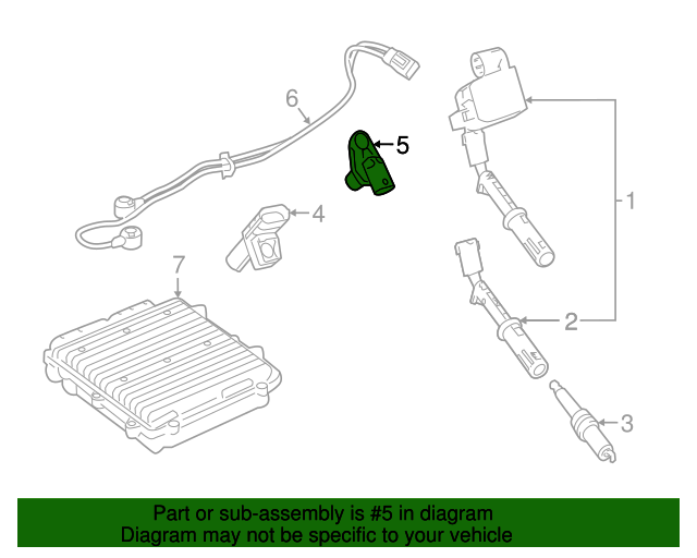 276-905-09-00 - Engine Camshaft Position Sensor 2015-2023 Mercedes-Benz ...