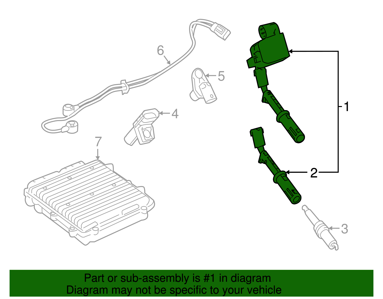 Genuine OEM Ignition Coil | 2769061201 | Fits Select 2015-2023 Mercedes ...