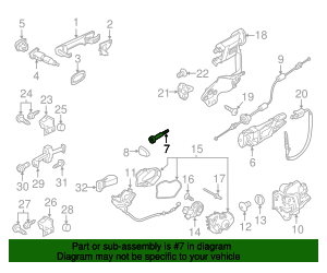 2011-2018 Porsche Cayenne Handle Base Bolt WHT-004-714 | Porsche Marin