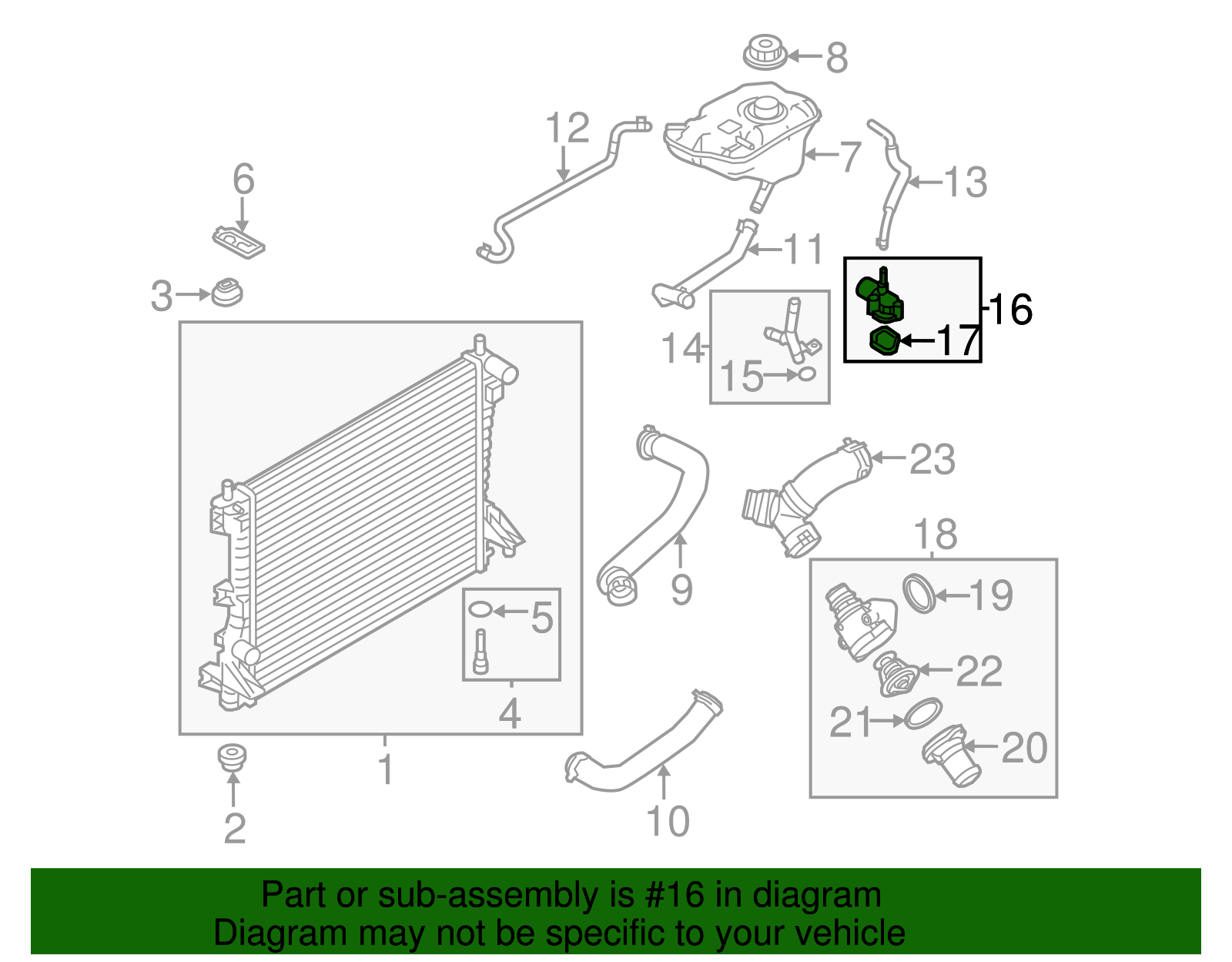 2011-2014 Ford Engine Coolant Outlet Flange BR3Z-8592-P | Ford OEM ...