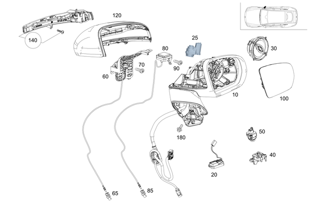 Genuine Antenna for 1959-2025 Mercedes-Benz | OEM Part# 238-905-44-02 ...