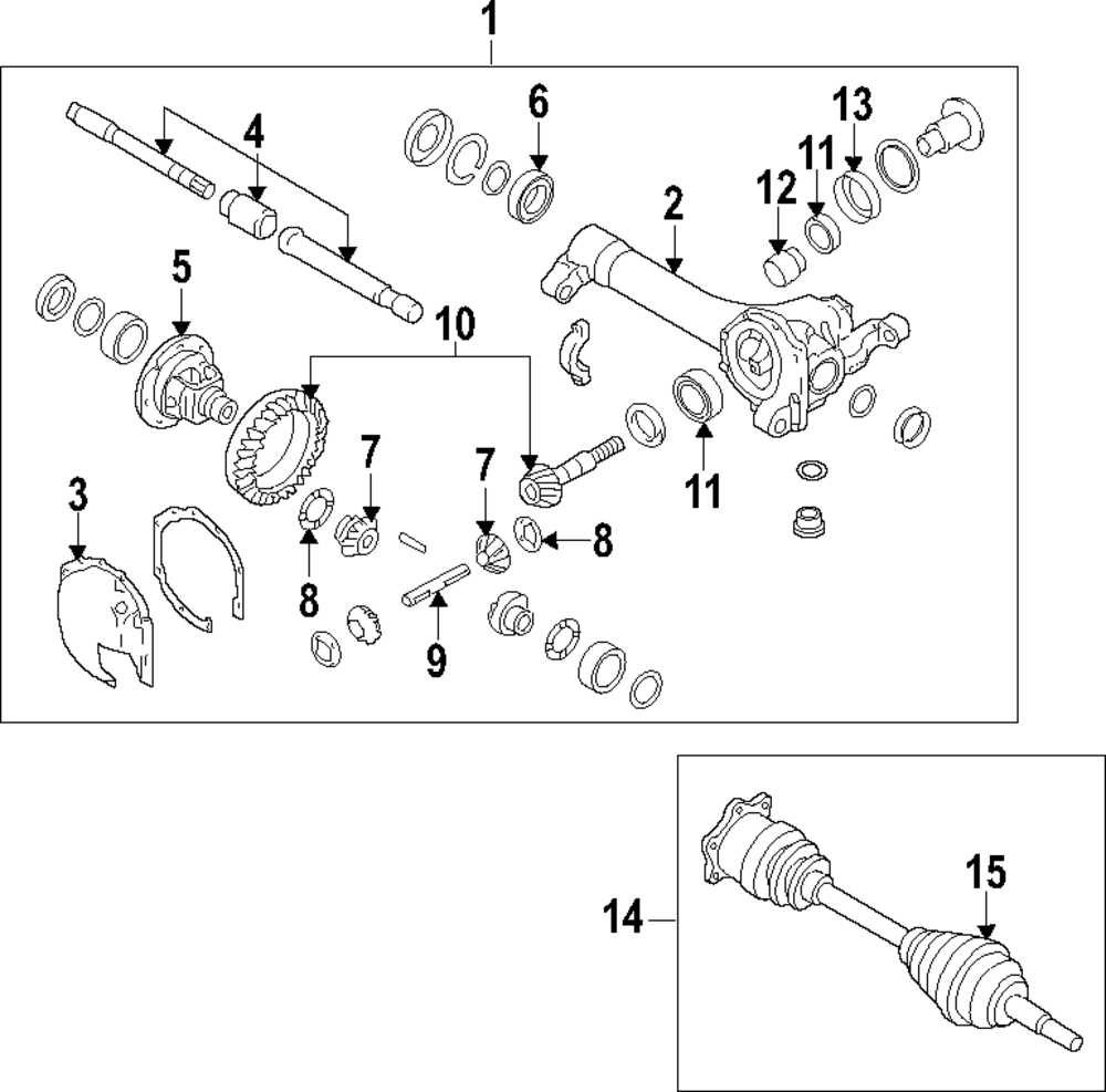 2005-2019 Nissan Gear Kit 38425-EA000 | Nissan Parts Central