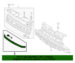 2013-2019 Ford Flex Outer Grille DA8Z-8200-FA | OEM Parts Online