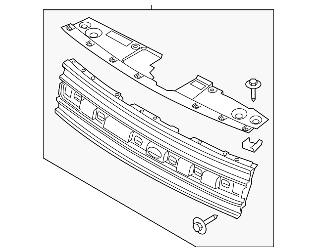 DA8Z-8200-AA - Inner Grille - 2013-2019 Ford Flex | Eastgate Ford Parts CA