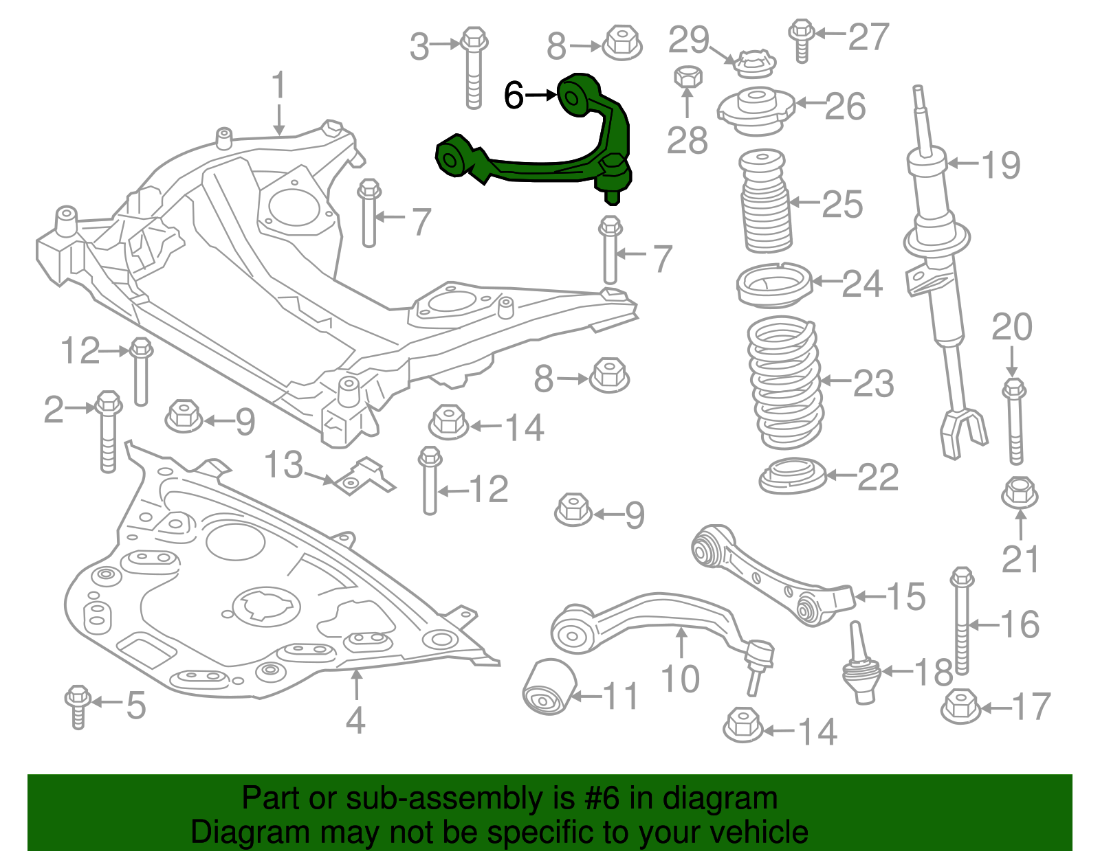 2009-2020 BMW Upper Control Arm 31-12-6-779-908 | BMWPartsDirect.com