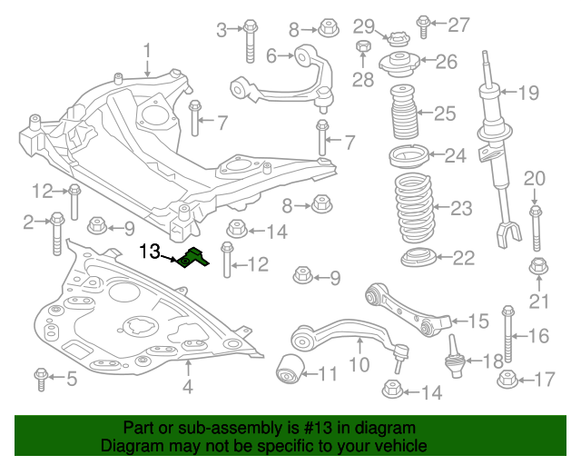 31-10-6-783-591 - Ft Lower Control Arm Clip - 2009-2019 BMW | Buy BMW ...