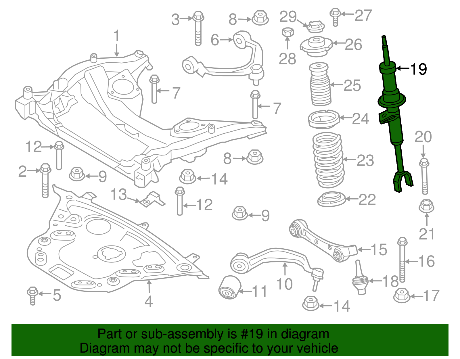 2012-2016 BMW | Strut | 31316852874 | BMW OEM Parts Store
