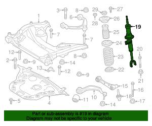 31316784013 - 2011-2016 BMW Strut (31-31-6-784-013) | BMW of South ...